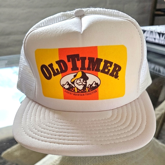 Vintage | Accessories | Vtg 89 Old Timer Nevada Trucker Cap Cream With ...